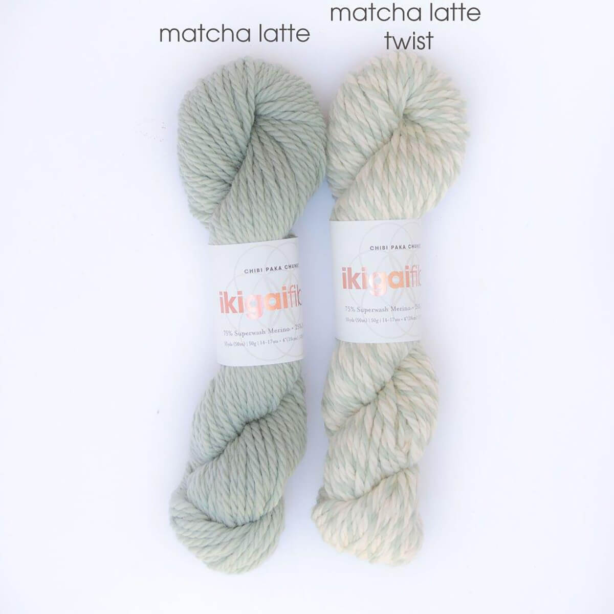 Ikigai Fiber - Chibi Paka Chunky Twist (Matcha Latte Twist) – Woolly ...