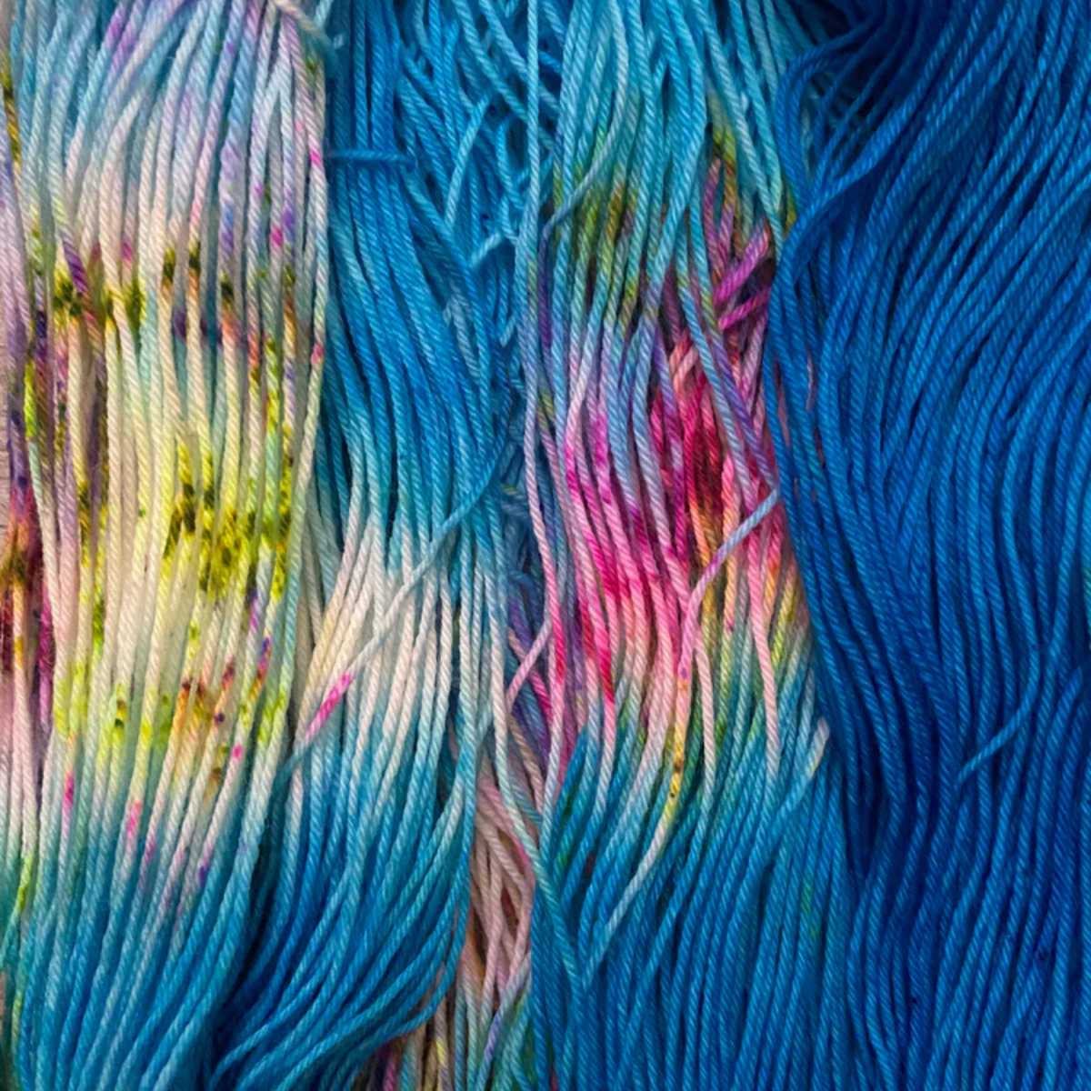 Sister Ananse - Fingering (Blue Galaxy) – Woolly Buffalo Yarn Co